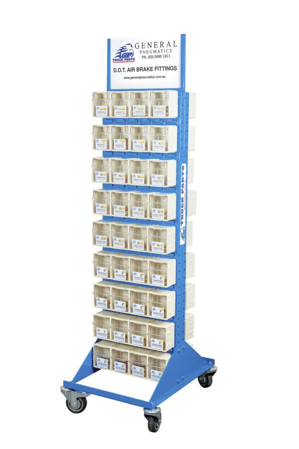Mobile Fitting Rack for Organized Storage | GP Truck Product